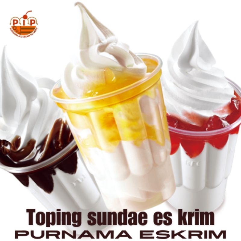 Jual toping cair es krim kemasan 1 kg | Shopee Indonesia