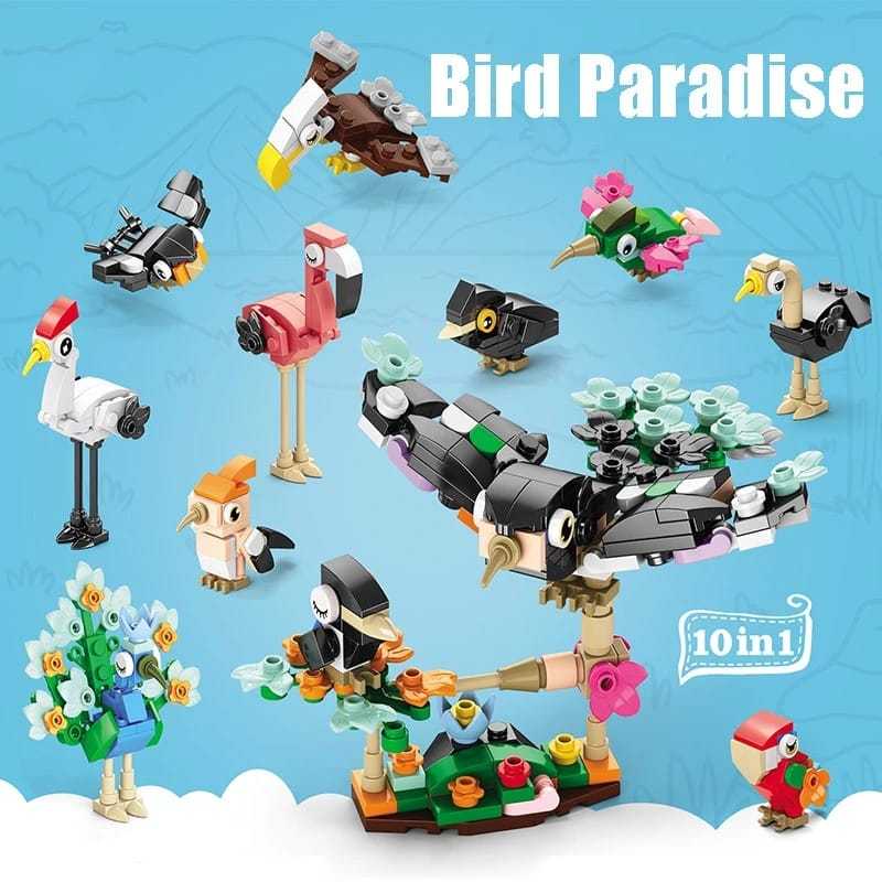 Jual LOZTOYS Balok Susun Bird Merak Susun Block Nano Block Puzzle ...