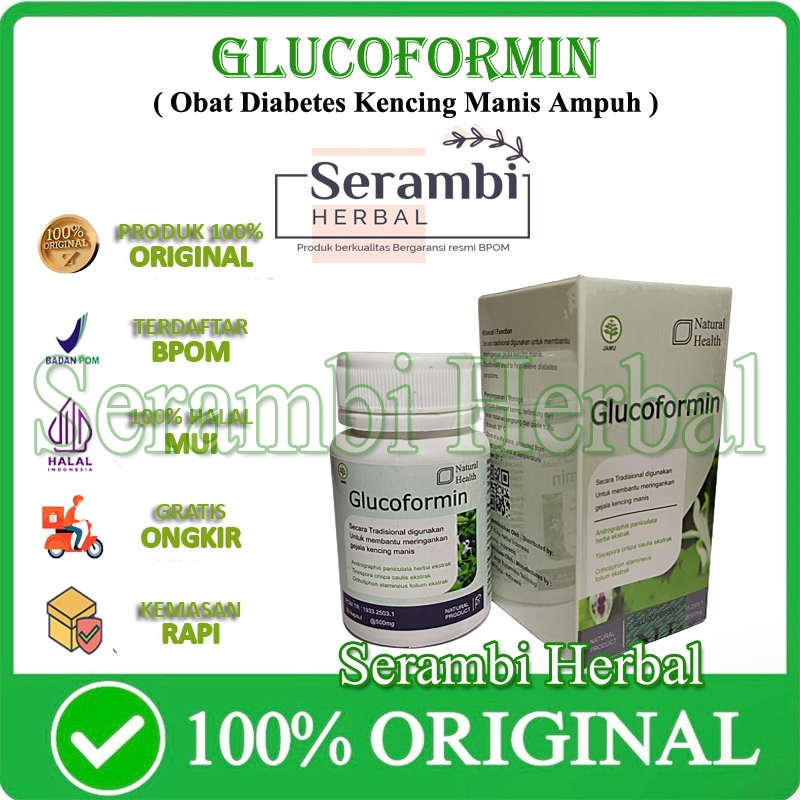 Jual Glucoformin Asli 100% Original Obat Diabetes Kencing Manis Herbal ...
