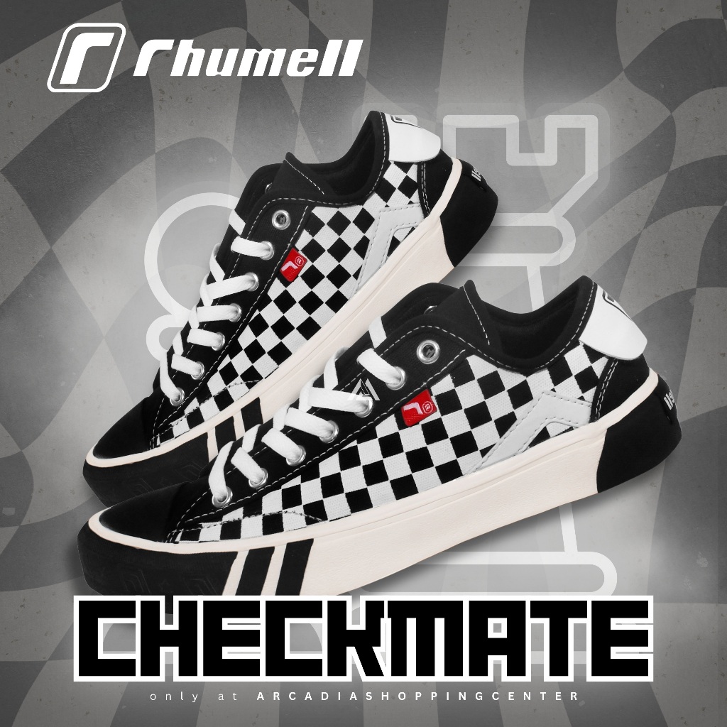 Jual RHUMELL CHECKMATE Canvas CASUAL PRIA DAN WANITA | Shopee Indonesia