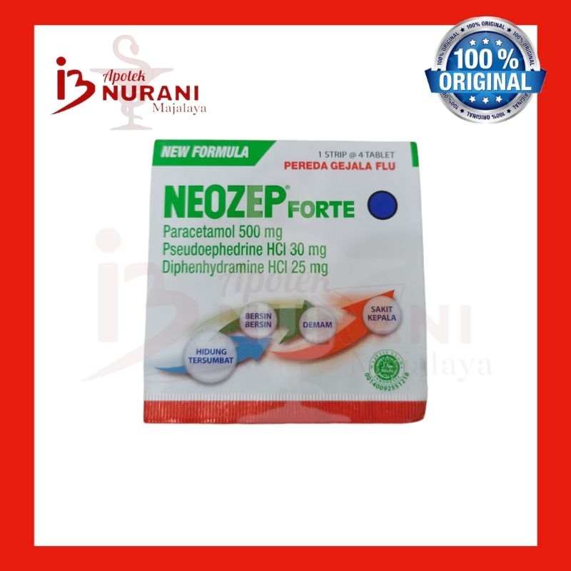 Jual NEOZEP FORTE STRIP obat pusing dan pilek | Shopee Indonesia