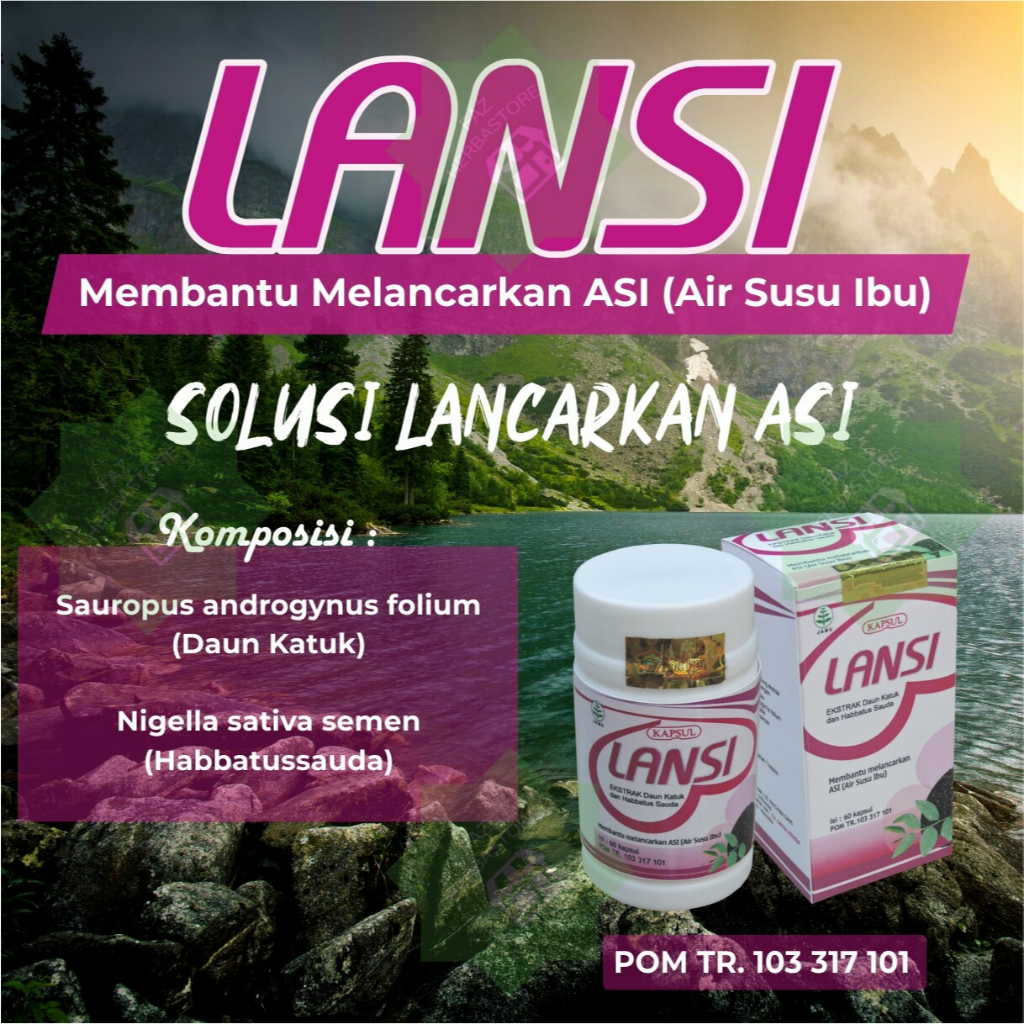 Jual LANSI PELANCAR ASI, HERBAL LANCAR ASI | Shopee Indonesia