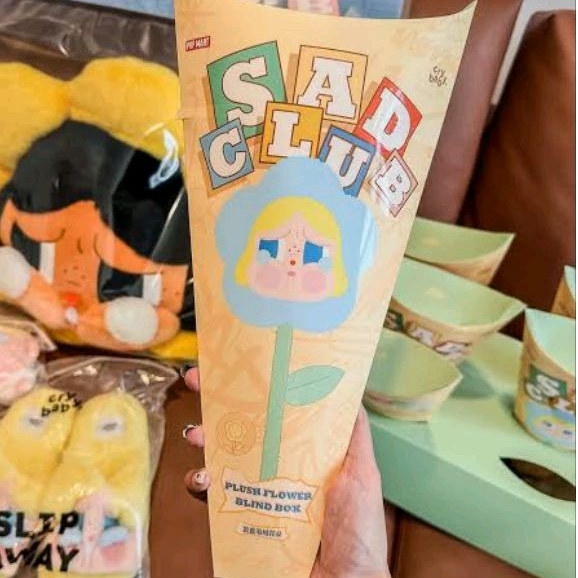 Jual CRYBABY Plush Flower Sad Club Original Pop mart | Shopee Indonesia