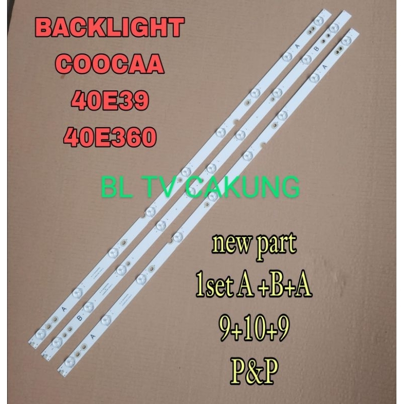 Jual LAMPU LED BACKLIGHT COOCAA COCA TV 40E360 40E39 | Shopee Indonesia