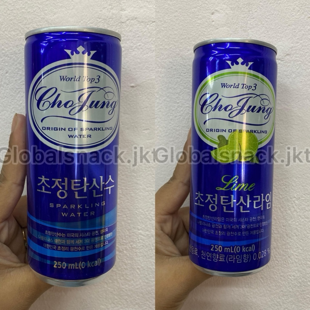 Jual CHO JUNG SPARKLING WATER ORIGINAL / WITH LIME - CHOJUNG | Shopee Indonesia