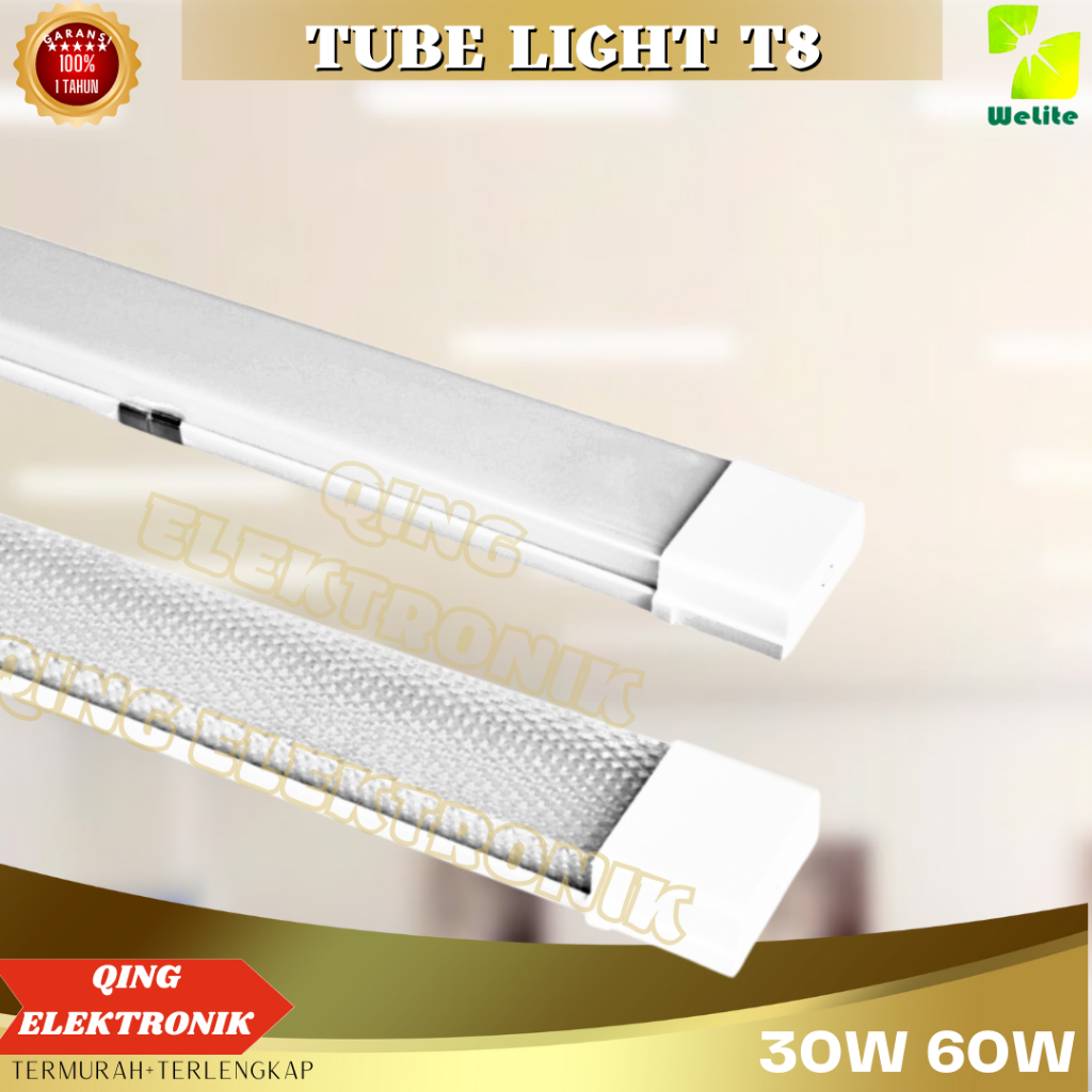 Jual Lampu TL Slim T8 LED Kotak Tubelight LED Linear T8 30W 60W ...