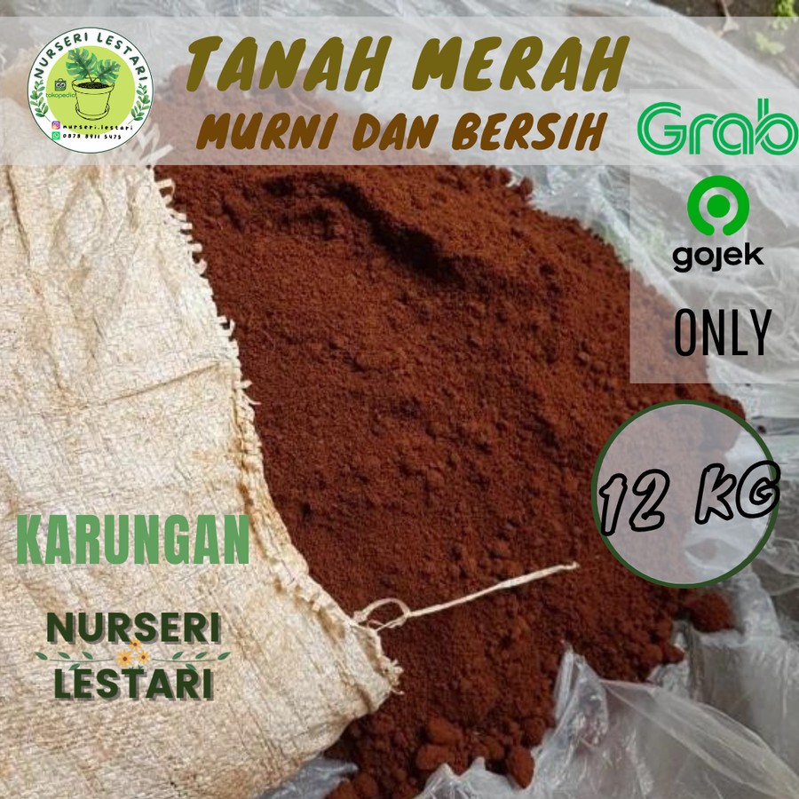 Jual Tanah Merah Super Murni Gembur Karungan (SPX INSTANT/GOJEK INSTAN ...