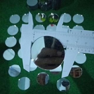 Jual Kaca Cermin Bulat diameter 4,2cm Bahan Souvenir Bahan Kerajinan ...