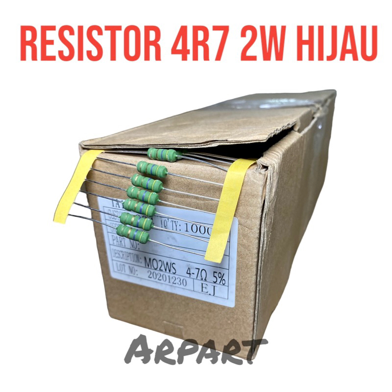 Jual resistor 4R7 2w hijau | Shopee Indonesia