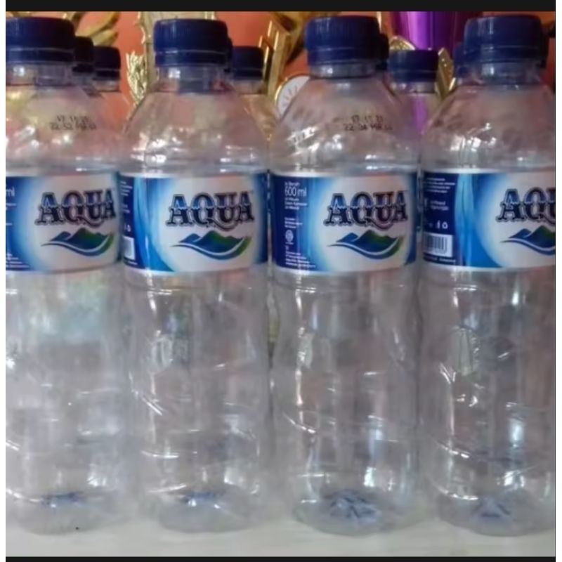 Jual botol bekas merk Aqua 600 ml. | Shopee Indonesia