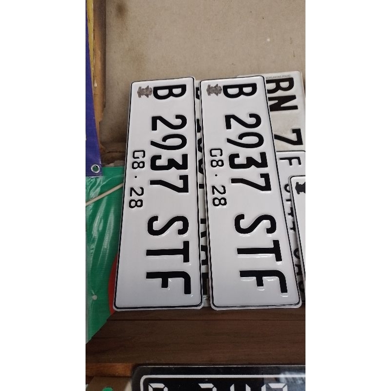 Jual PLAT NOMOR MOBIL ANGKA Terbaru & angka Standar PAKE LOGO KORLANTAS ...