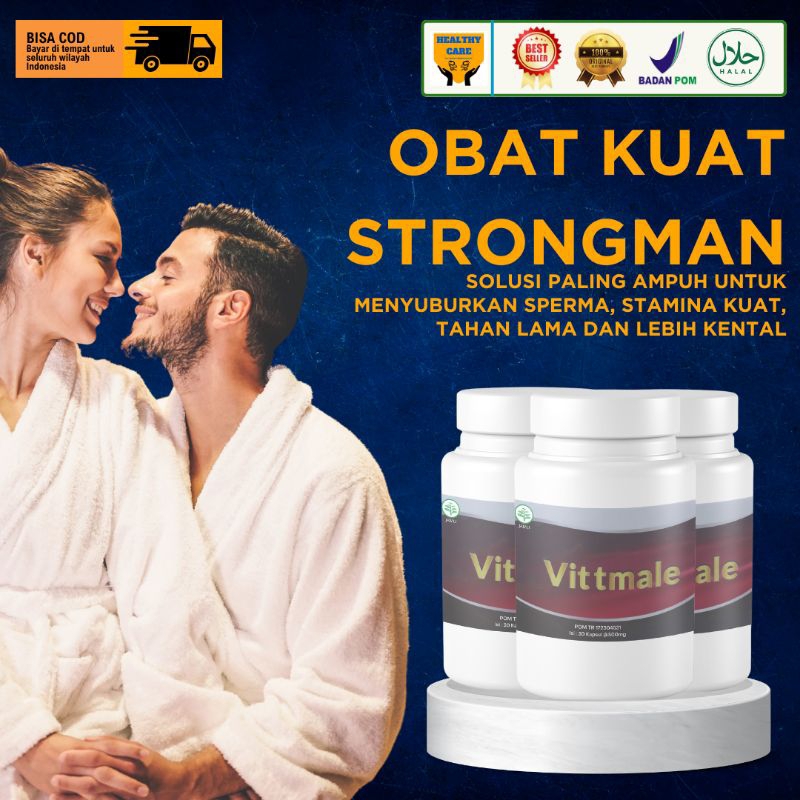 Jual VITTMALE Suplemen Vitalitas Pria Strongman isi 30 Kapsul ...