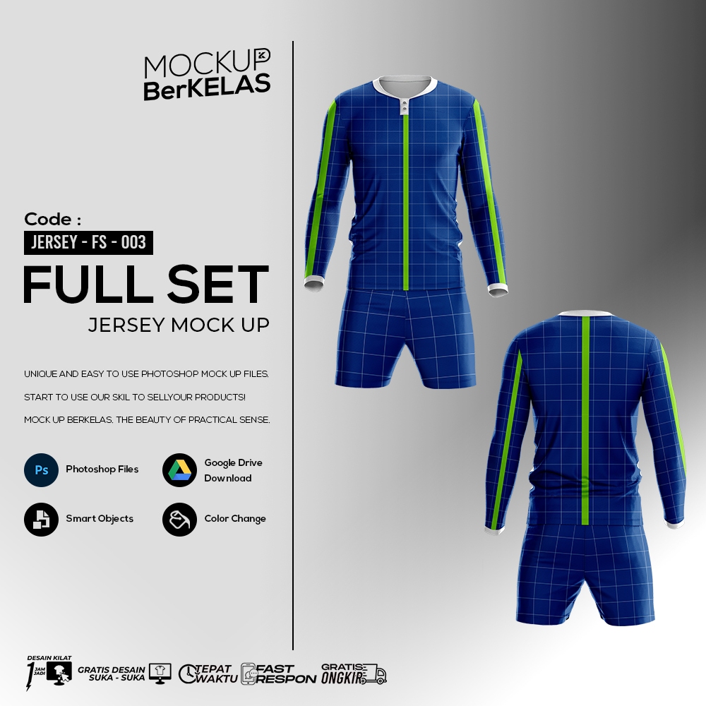Jual FULL SET JERSEY MOCKUP (KANCING) | Shopee Indonesia