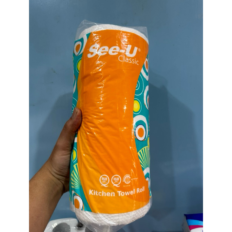Jual TISSUE DAPUR MERK SEE-U SERAP MINYAK KITCHEN TISSUE ABSORD ...