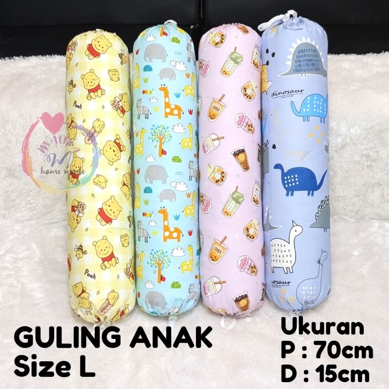 Jual size L [uk. P=70cm D=15cm] Guling anak (Guling + sarung) by Malika ...
