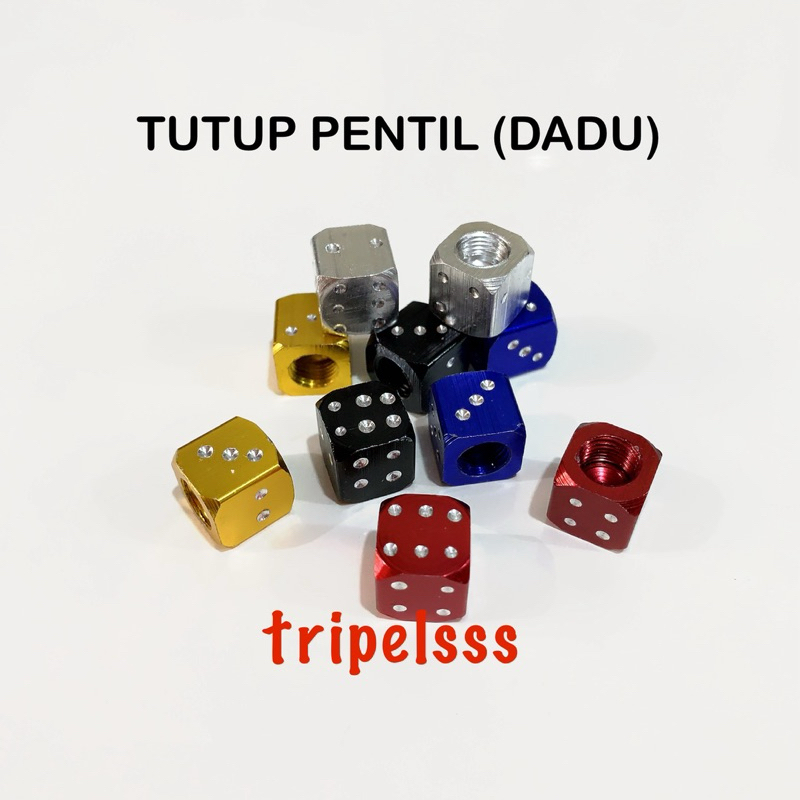 Jual TUTUP PENTIL VARIASI BAN RODA MODEL ANGKA DADU UNIVERSAL MOTOR ...