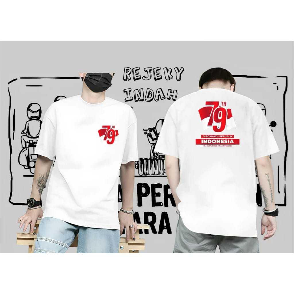 Jual KAOS 17 AGUSTUSAN/LOGO GARUDA/79/TERBARU/SIMPLE KEREN DAN TERMURAH ...