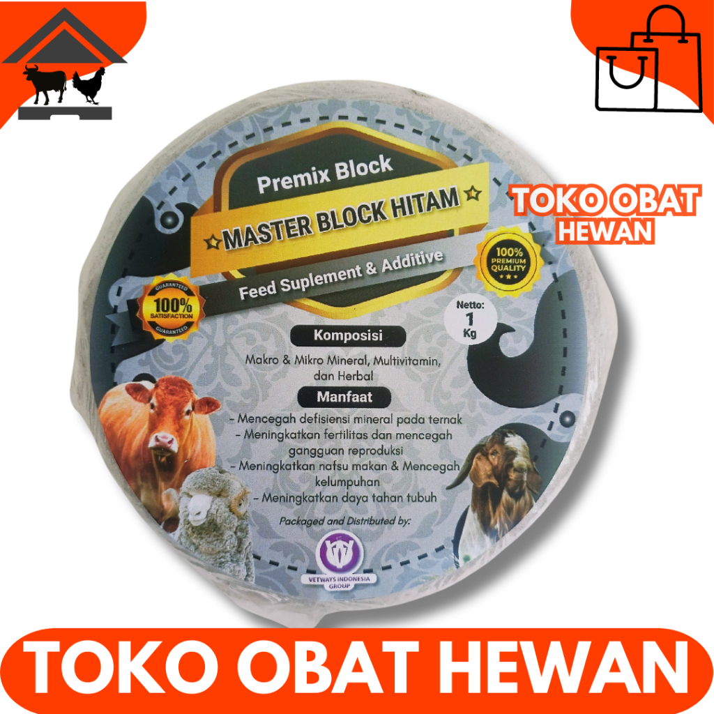 Jual MASTER BLOK HITAM 1 KG - Mineral Blok Kambing Domba Masternya ...