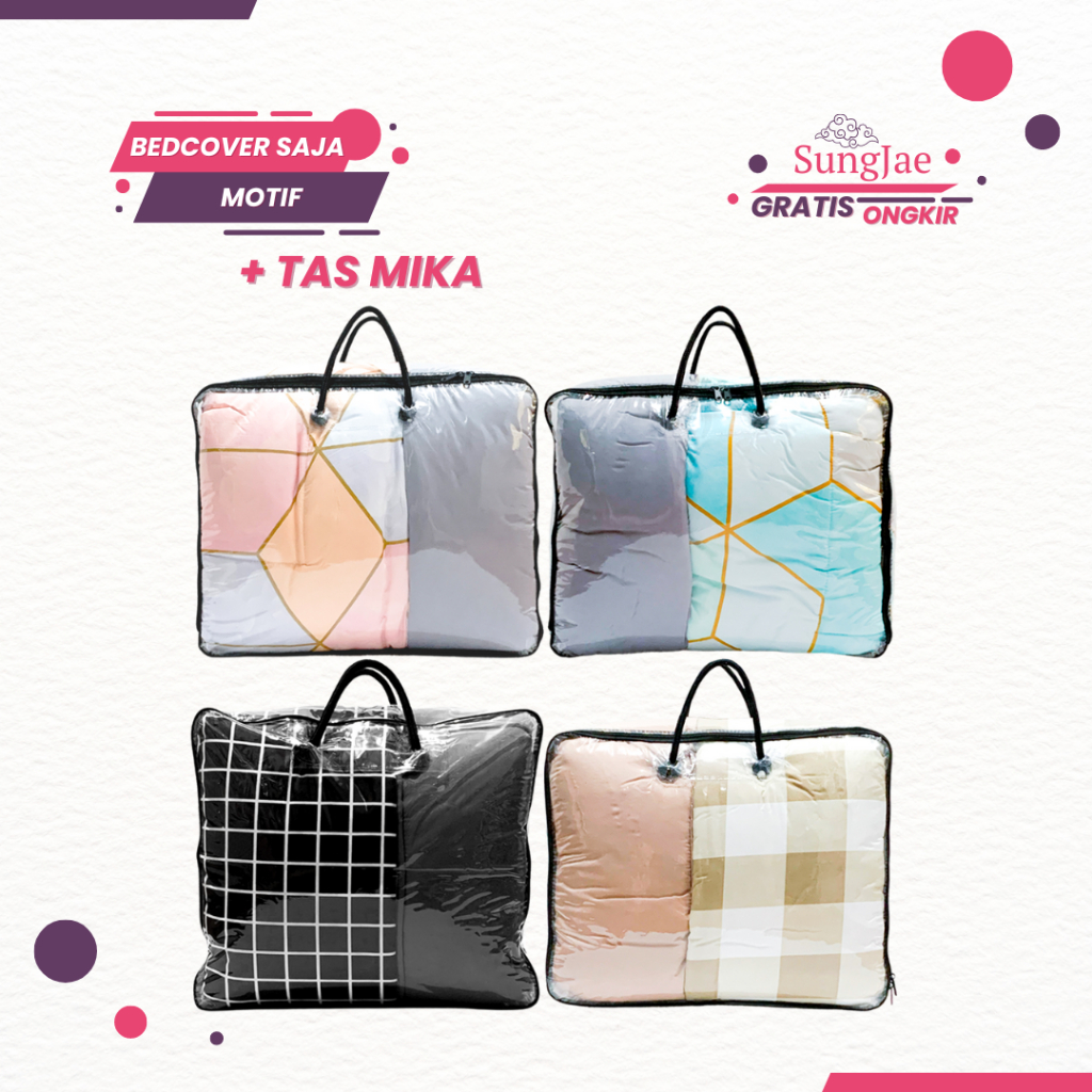 Jual SUNGJAE BEDCOVER Bedcover Saja / Only Motif Aesthetic 160x230 | 180x230 | 200x230 | Shopee ...