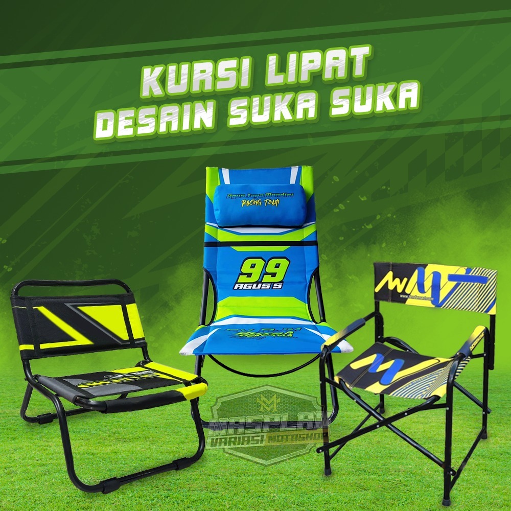Jual Custom Kursi Paddock / Kursi Paddock / Kursi Lipat Desain Suka ...