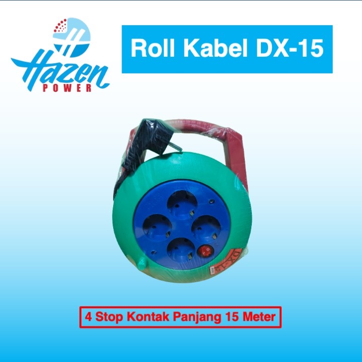 Jual Roll Kabel 4 Stop Kontak Panjang 15 meter HAZEN store | Shopee ...