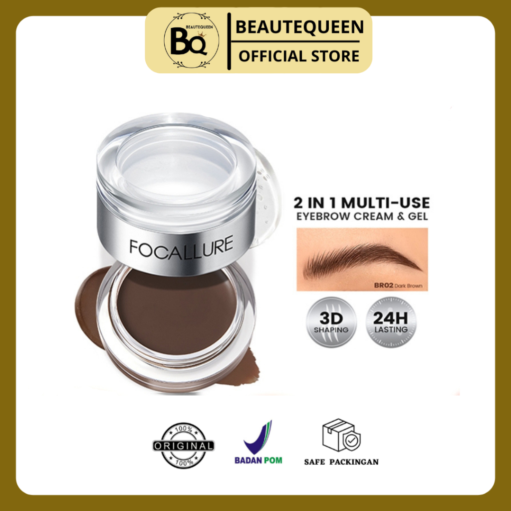 Jual FOCALLURE (FA23) 2-in-1 Eyebrow Cream & Setting Gel 3D Pro-shape ...