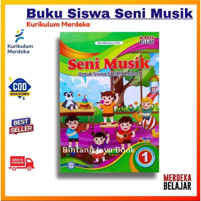 Jual Buku Siswa Seni Musik SD Kelas 1 Kurikulum Merdeka - Buku Seni Musik Kelas 1 SD/MI ...