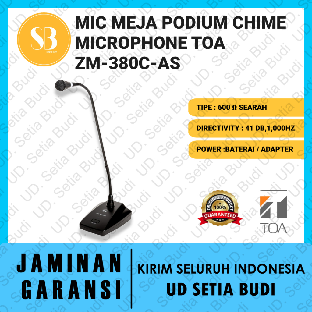 Jual Mic Meja Podium Chime Microphone TOA ZM-380C-AS | Shopee Indonesia