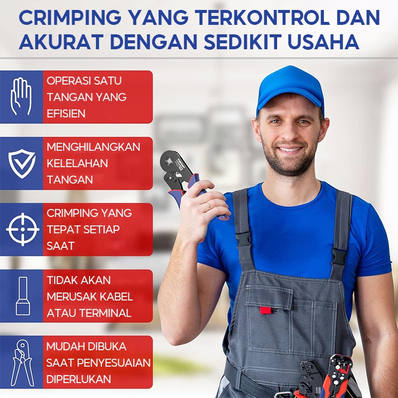 Jual TUBTAP Alat Tang Ferrule Ujung Kawat Terdiri Dari 800 Alat Untuk ...