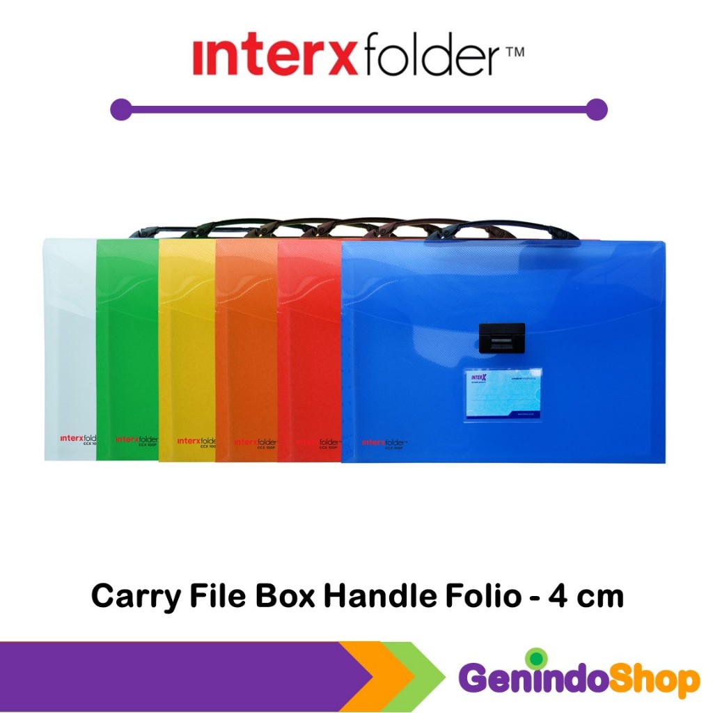 Jual Map Carry File Box 4 cm F4 (Folio) with handle Interxfolder ... Jual Map Carry File Box 4 cm F4 (Folio) with handle Interxfolder ...