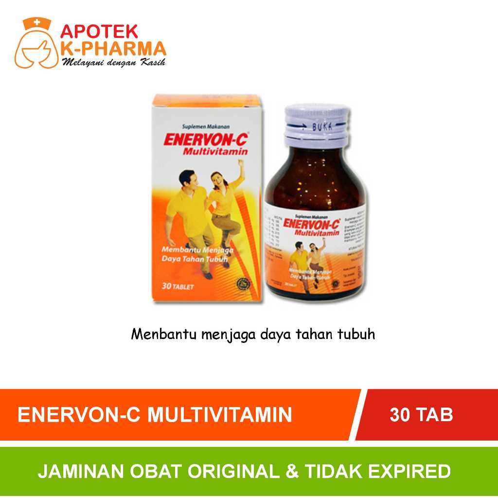 Jual Enervon C Botol Isi 30 Tablet Obat Original | Shopee Indonesia