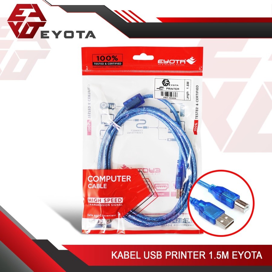 Jual Kabel USB Printer Eyota 1.5 Meter Kabel Data Printer | Shopee ...