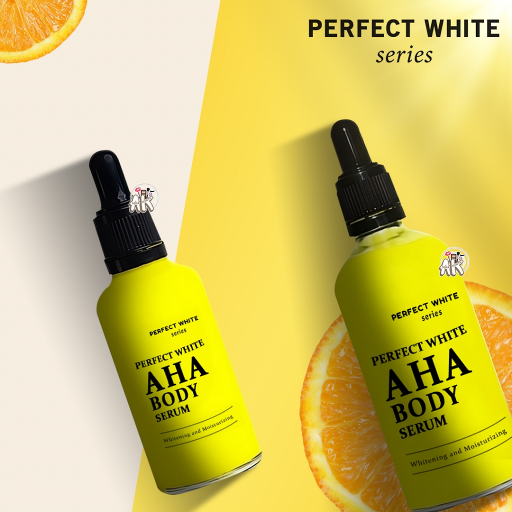 Jual PERFECT WHITE AHA BODY SERUM WHITENING & MOISTURIZING ( READY 50ML-100ML ) | Shopee Indonesia