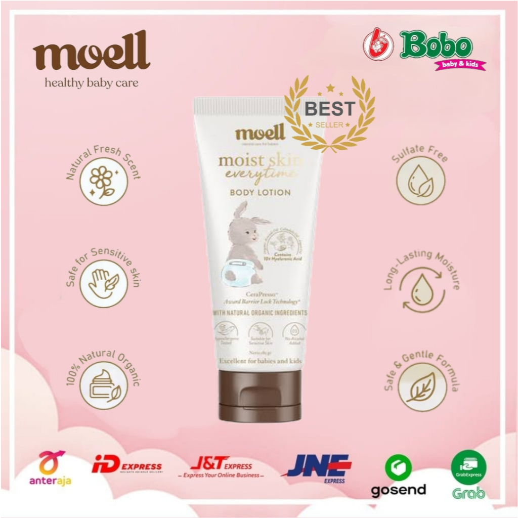 Jual Moell Body Lotion Bayi 185gr - Body Lotion Baby With Organic ...