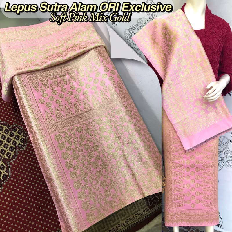 Jual Songket Lepus Sutra Alam ORI Exclusive-Asli Tenun Tangan Palembang(Ilham Songket) | Shopee ...