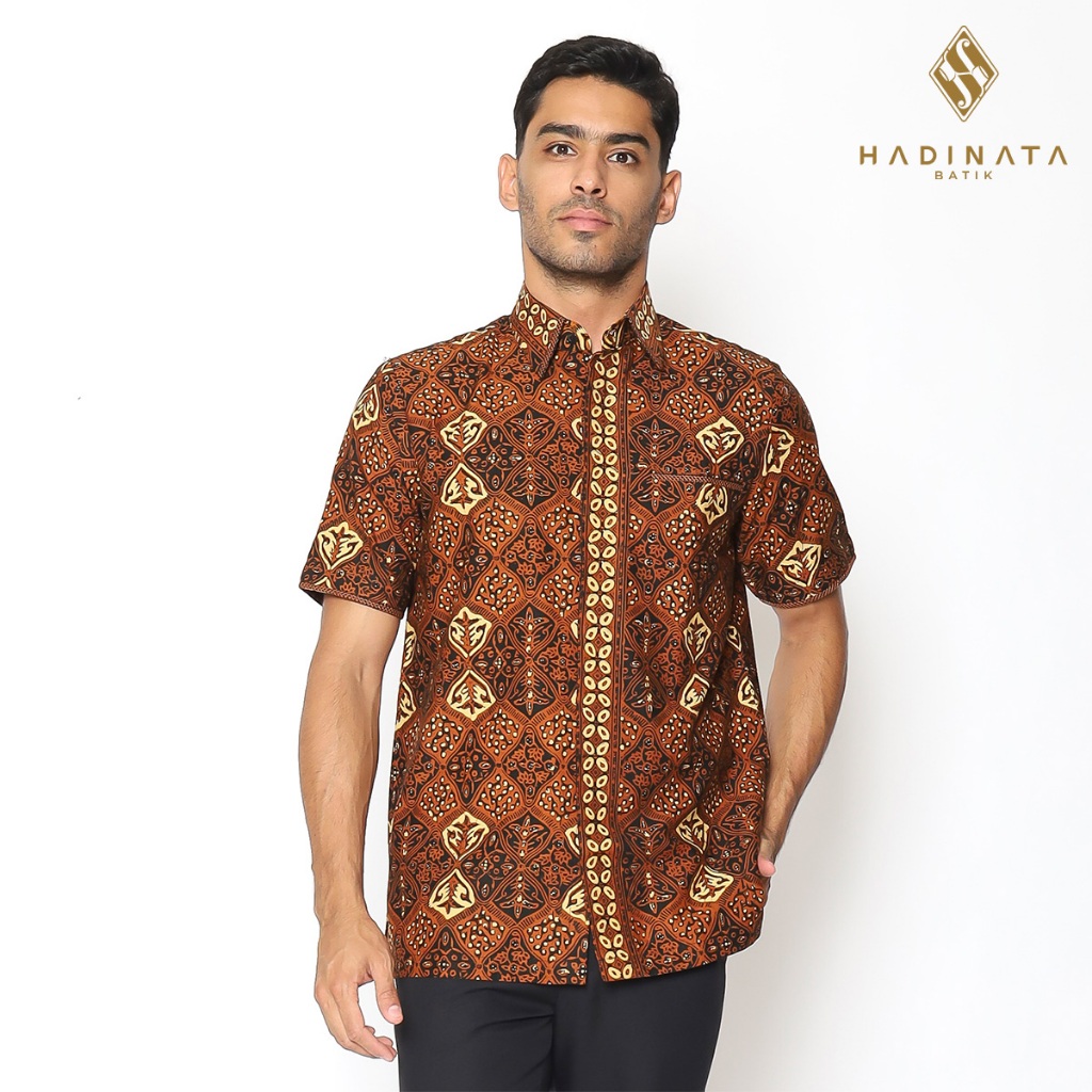 Jual Hadinata Batik Embroidery Kemeja Pendek Cap Semi Tulis Bhadrika ...