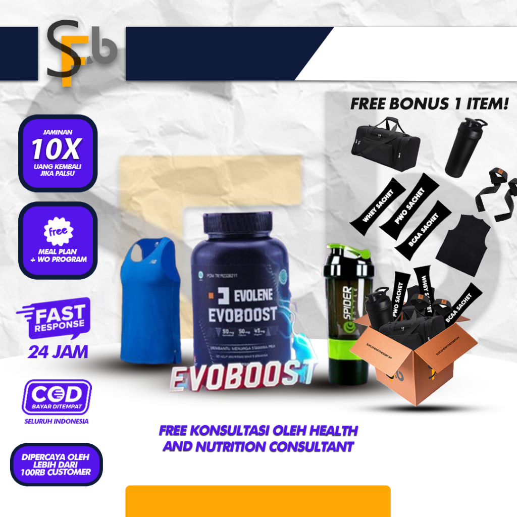 Jual EVOLENE Evoboost 60 Caps Testosteron Booster | Shopee Indonesia