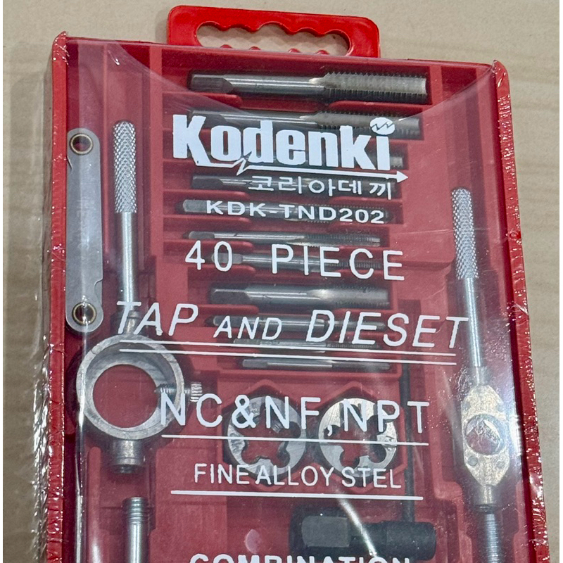 Jual KODENKI 40pcs Tap & dieset set 40pcs mata hand taps + mata snei ...