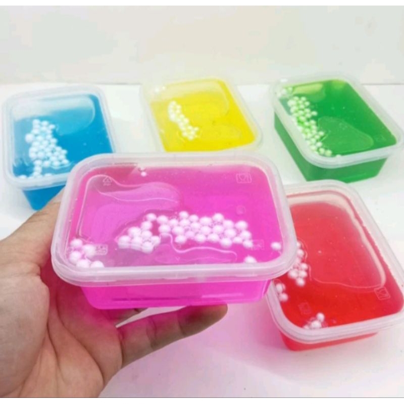 Jual COD Slime Mainan Anak Slime Jelly Rainbow Harum Mainan Edukasi ...