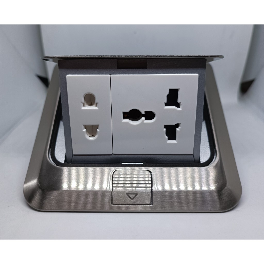 Jual SIMON FLOOR OUTLET WITH MULTI STANDARD & TWO PIN / STOPKONTAK ...