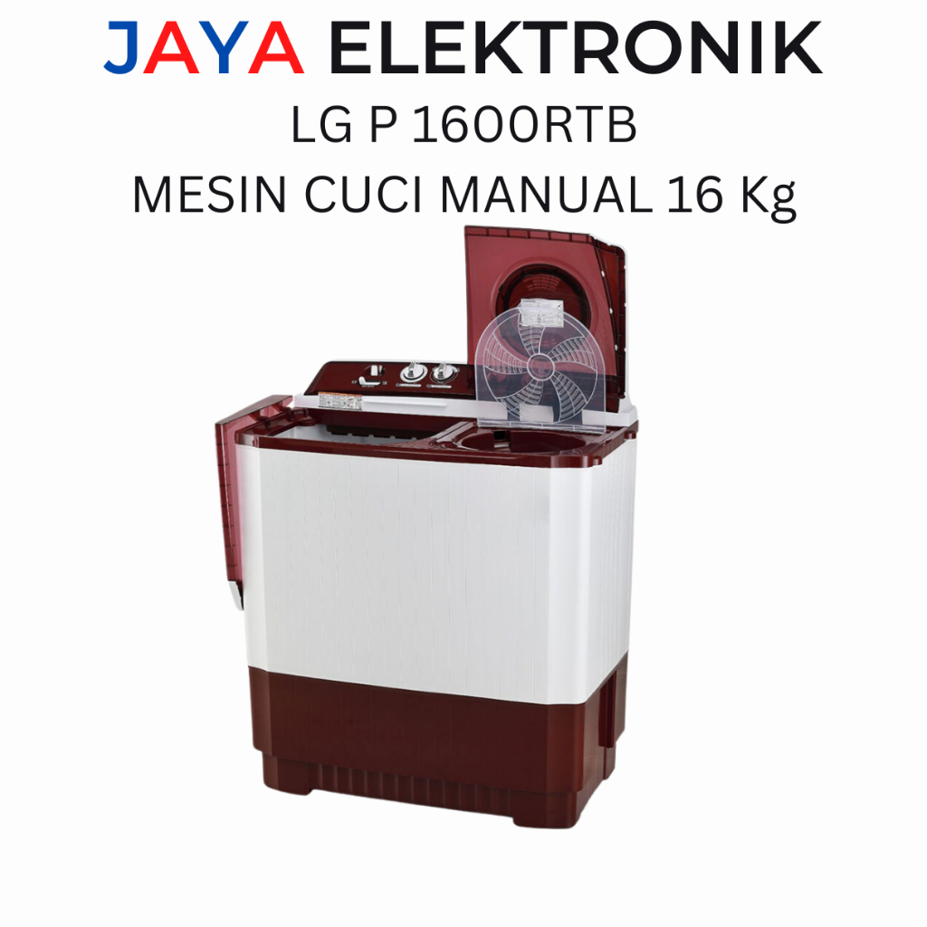 Jual Mesin Cuci SINGKAWANG 2 Tabung LG P1600RTB Kapasitas 16 Kg ...
