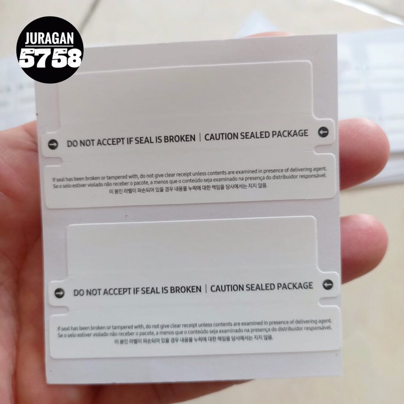 Jual 5 set atas bawah sticker segel dus samsung A35/A55 2024 kemasan ...