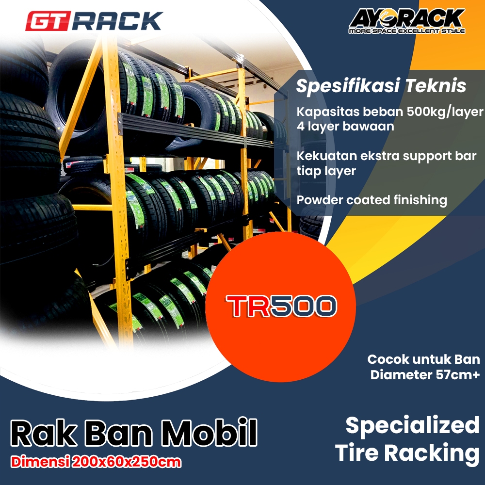Jual TIRE RACKING TR500 - RACK DISPLAY BAN MOBIL TRUK BUS DLL - RAK ...