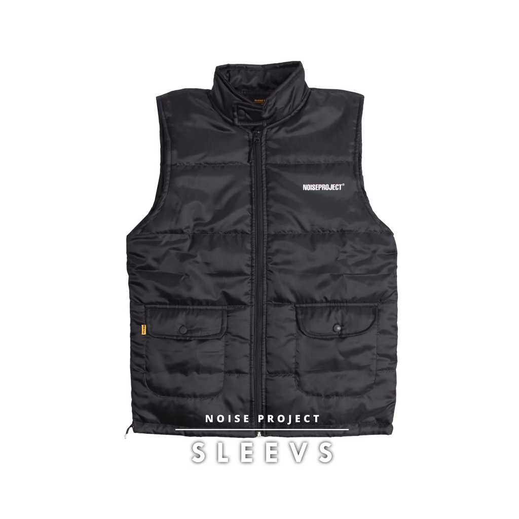 Jual JAKET ROMPI VEST PUFFER BLACK ORIGINAL JAKET GELEMBUNG PRIA ...