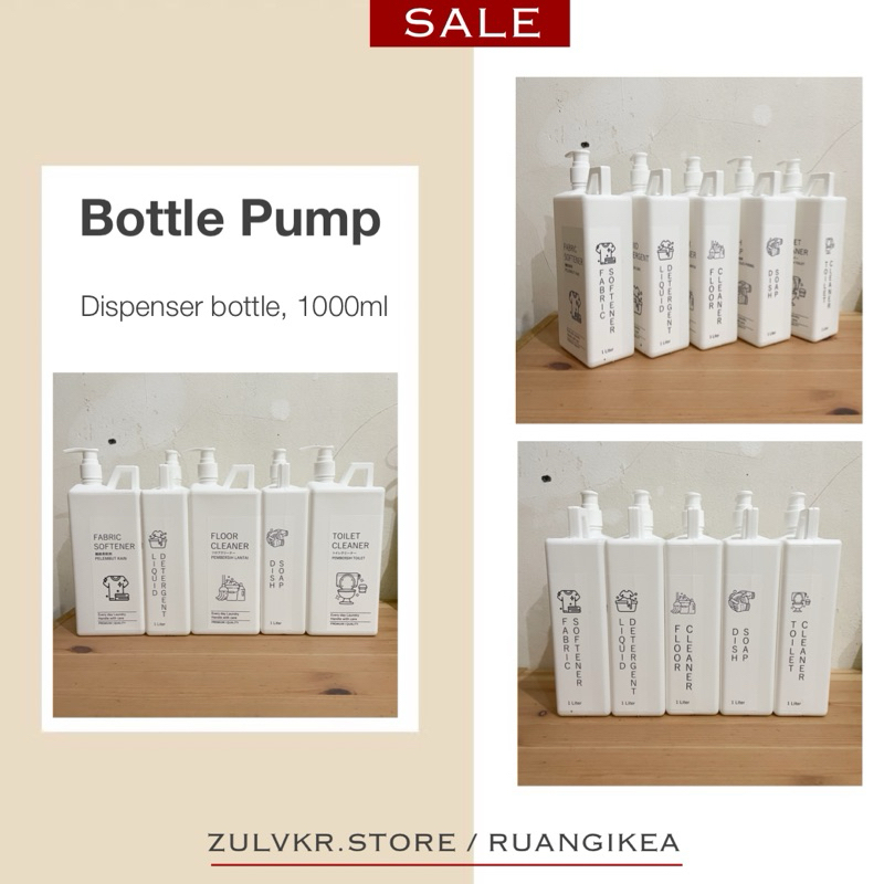 Jual [V6.3] Botol pump laundry aesthetic refill Botol pump Sabun Cair ...