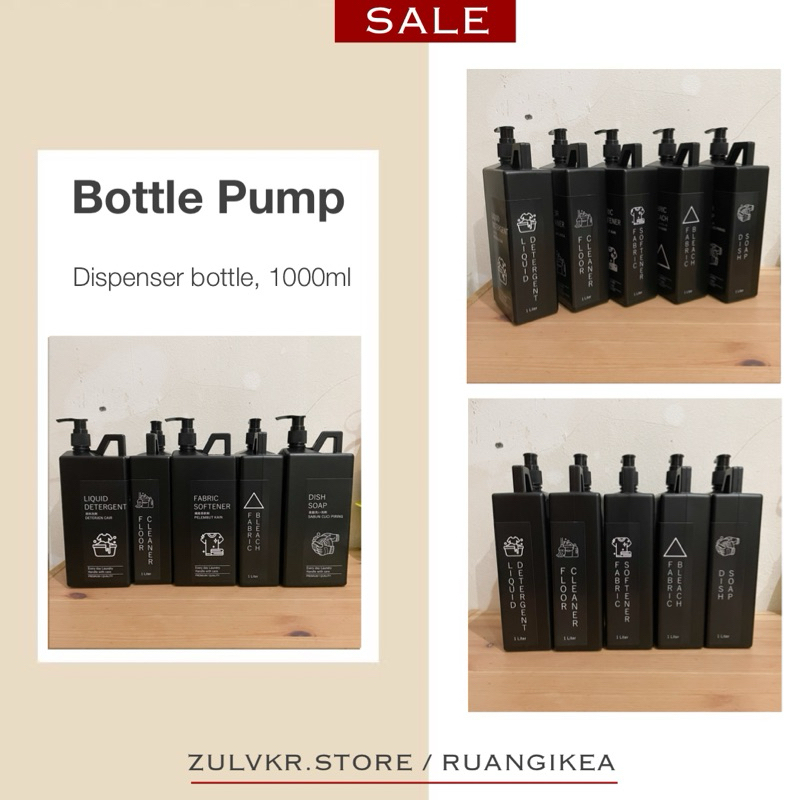 Jual [V7.3] Botol pump laundry aesthetic refill Botol pump Sabun Cair ...
