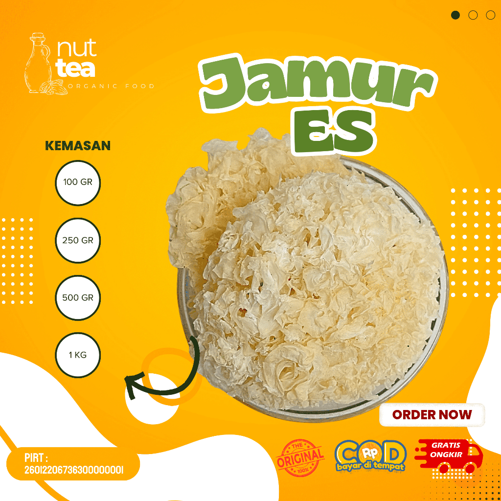 Jual Jamur Es 250gr - Snow White Fungus (Bai Mu Er) / Jamur Salju ...