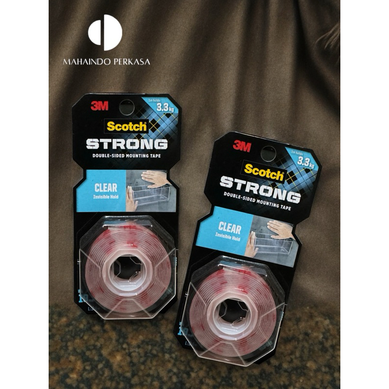 Jual Double Tape 3M Scotch Clear 410-S19 Permanent Mounting Tape - Double Tape Bening 3M Super ...