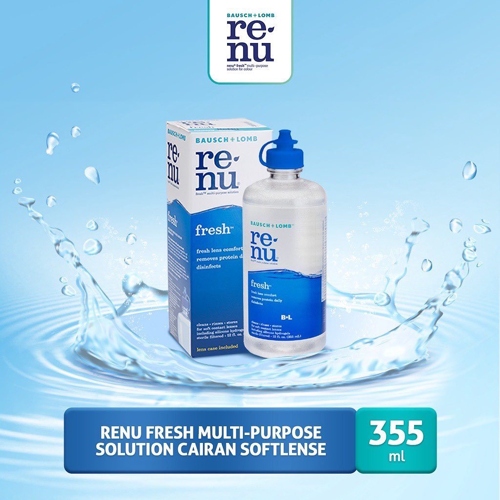 Jual Cairan Softlens RENU FRESH 355ml / Cairan Pembersih Softlens ...