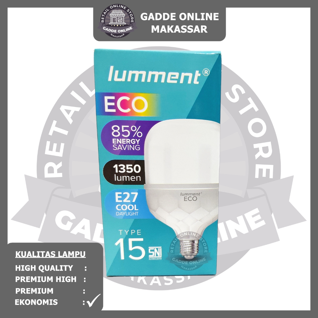 Jual (GROSIR) Lumment Eco 15W SNI Bohlam LED Capsule Lampu Kualitas ...